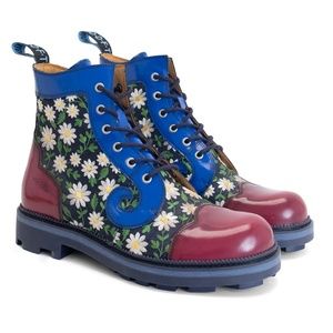 John Fluevog | Shoes | Fluevog Le 7th Heaven Derby Swirl Unisex Daisies ...